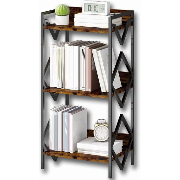 3-Tier Small Metal Shelving for Small Space,Sturdy Steel Storage ...