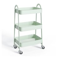 2 Pack 3 Tier Slim Storage Kitchen Cart, Shelving Unit Rolling Rack ...