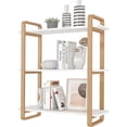 3 Tier Solid Wood Bookshelf, Wall Mount Bathroom Towel Rack, Kitchen ...