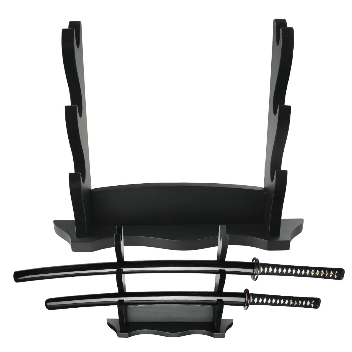 3 Tier Solid Wood Samurai Sword Display Stand Natural - Walmart.com