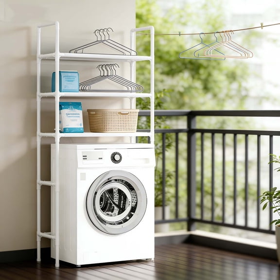Over Washer and Dryer Storage Racks for Efficient Home Organization