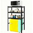 3-Tier Space Saving Refrigerator Shelf Organizer, Adjustable Metal ...