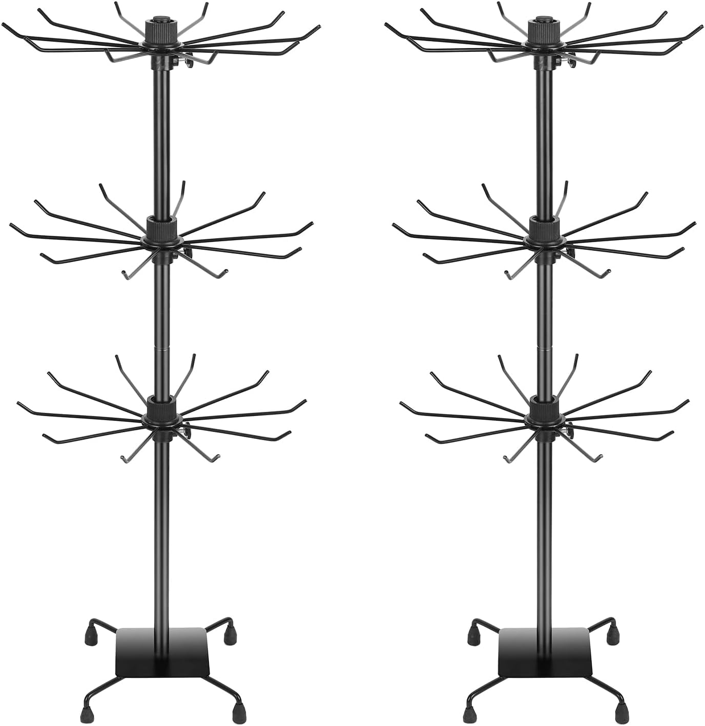 3 Tier Spinner Display Rack Retail Display Stand Metal Rotating Display ...