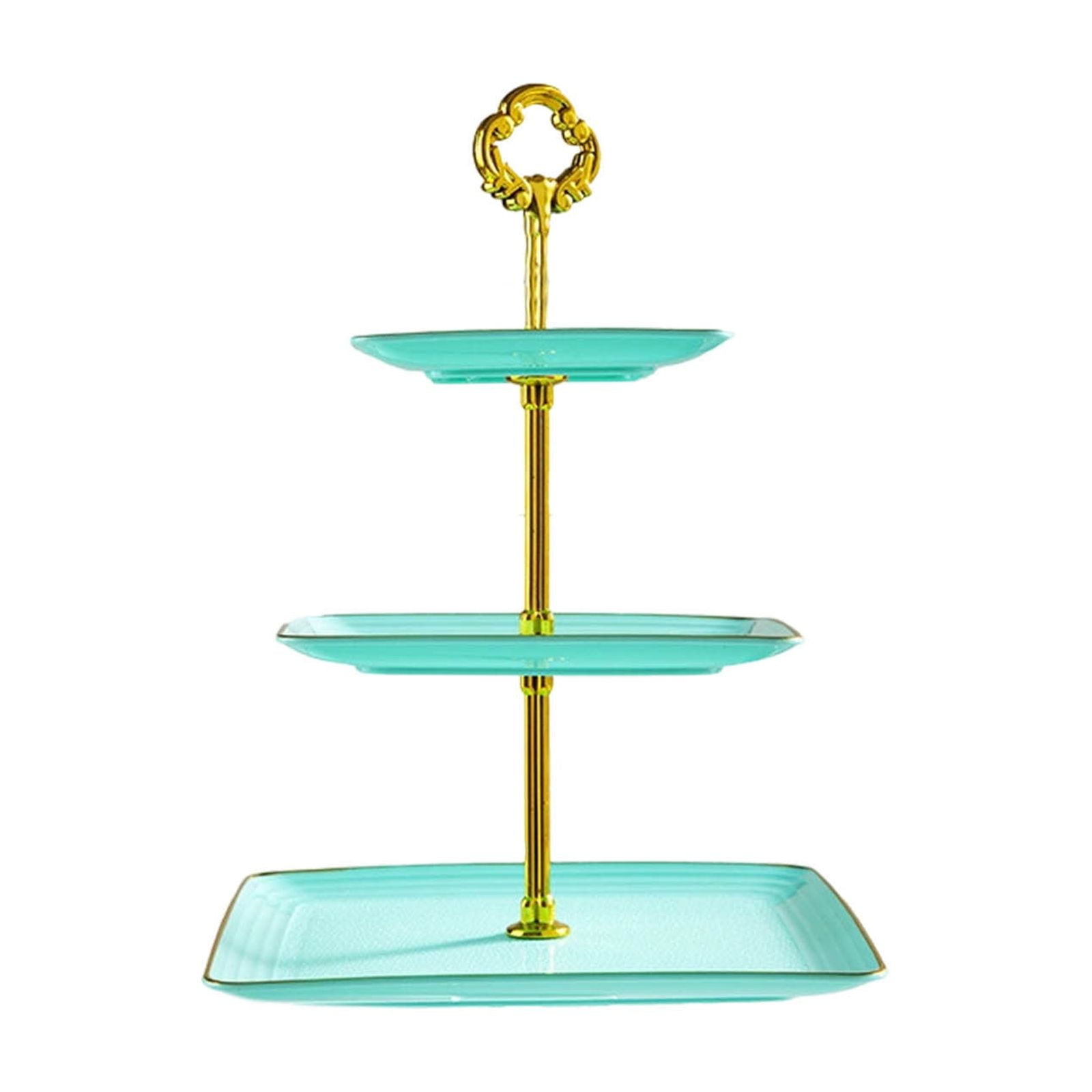 3 Tier Squares Cupcake Stand, 3 Tier Cupcake Stand Tower, Plastic Cup ...