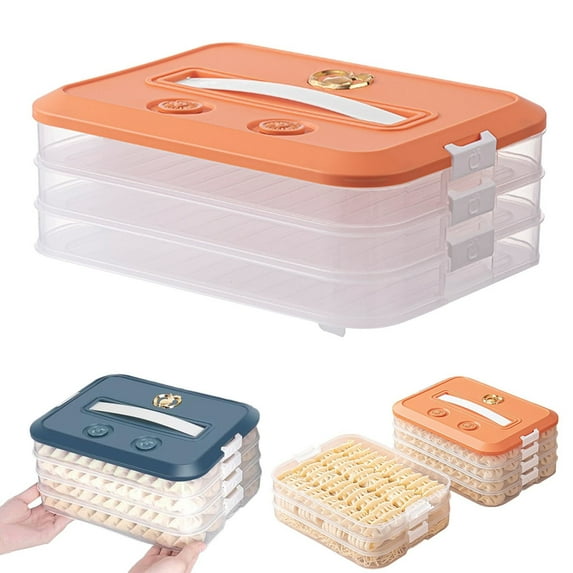 3-Tier Stackable Airtight Storage Containers (12.04x9.05in) – 1PC Multi ...