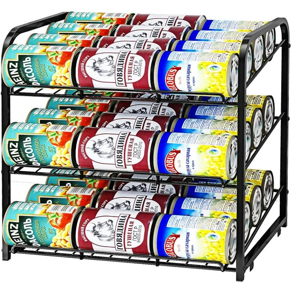 3 Tier Stackable Can Rack Organizer,for food storage,kitchen cabinets ...