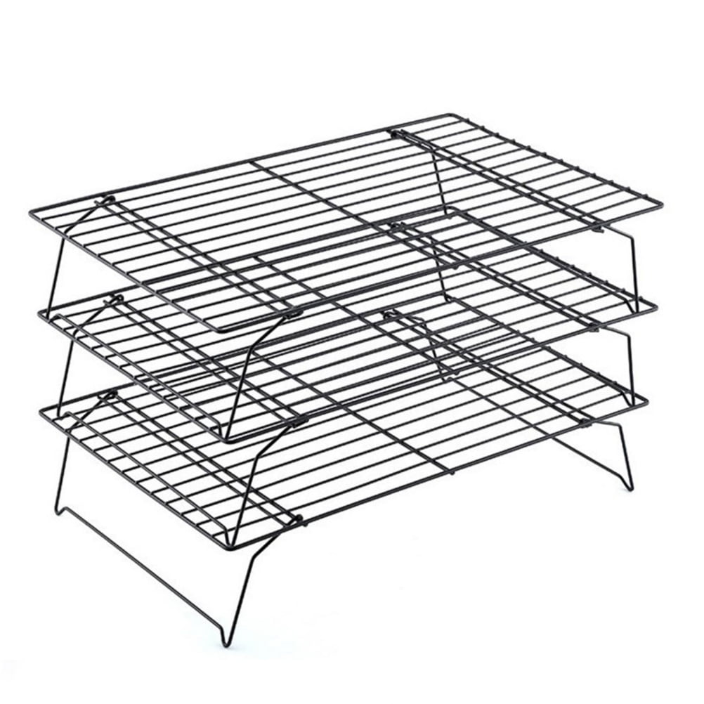 3 Tier Stackable Cooling Rack Non Stick Coating Cake Stand Baking ...