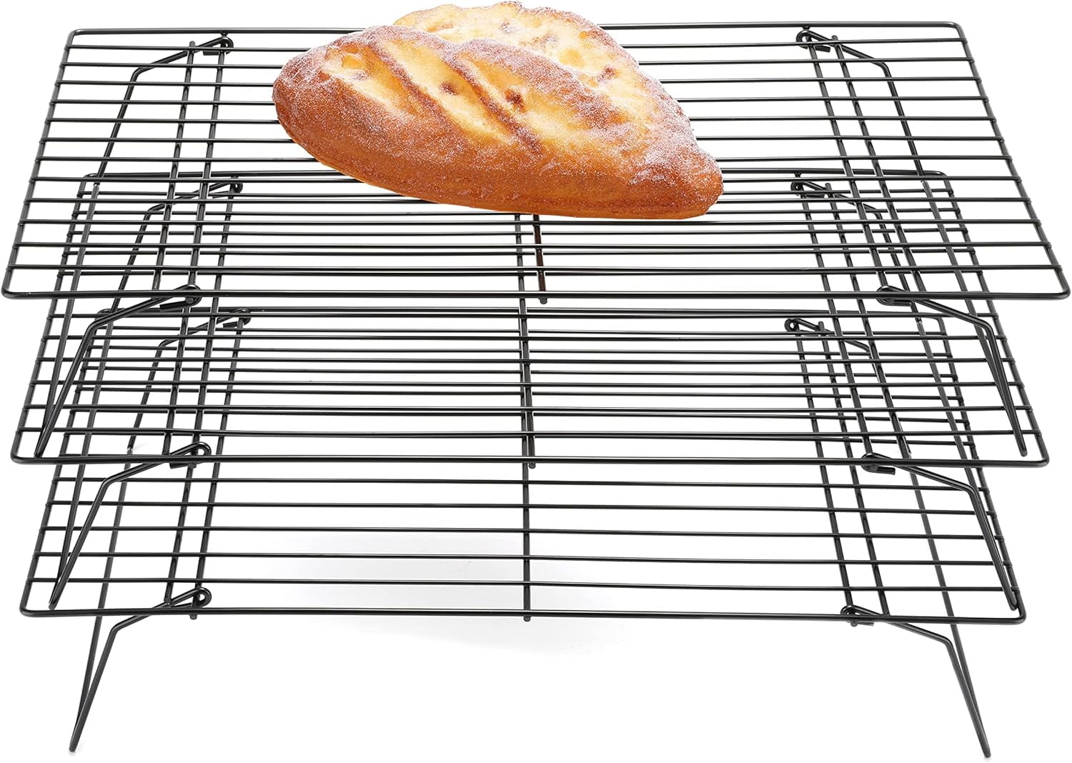 3-Tier Stackable Cooling Racks, Stainless Steel Wire Rack Baking Rack ...