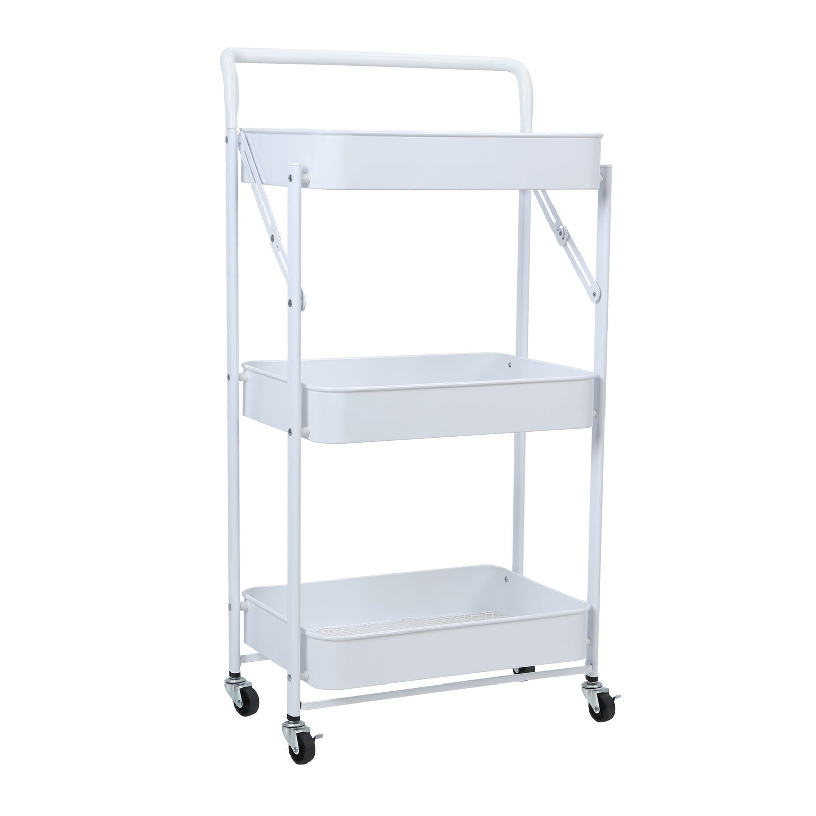 3-Tier Stackable Fruit and Vegetable Storage Basket with Wheels ...