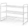 3-Tier Stackable Shoe Rack, Expandable & Adjustable Shoe Shelf Storage ...