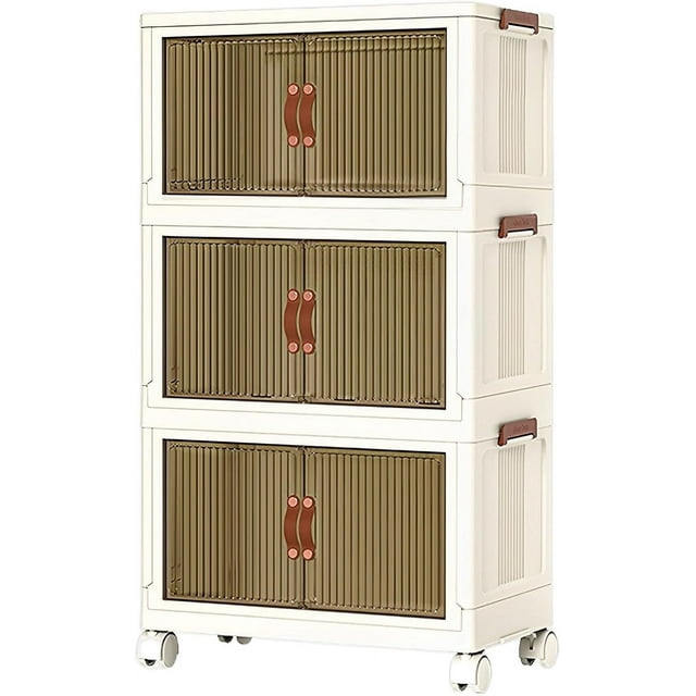 3 Tier Stackable Storage Bins with Lids - Stackable Storage Containers ...