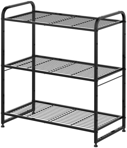 3-Tier Stackable Wire Shelving Unit Storage Rack, Expandable ...