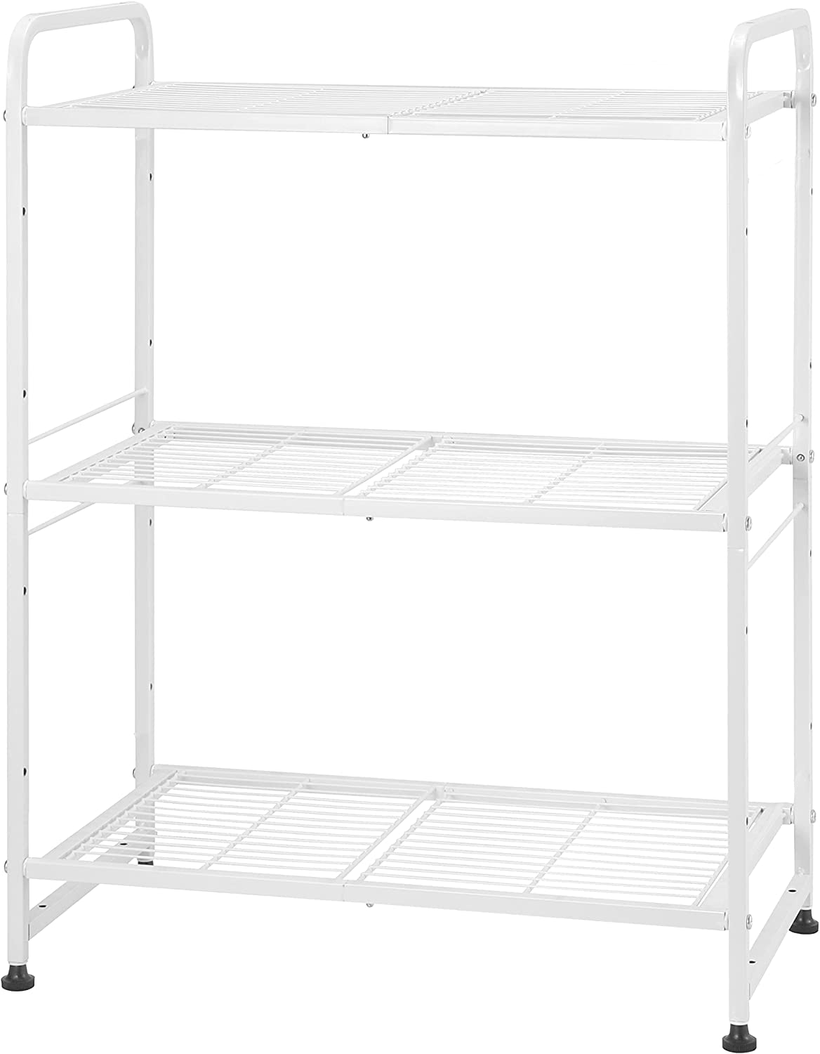 3-Tier Stackable Wire Shelving Unit Storage Rack, Expandable ...