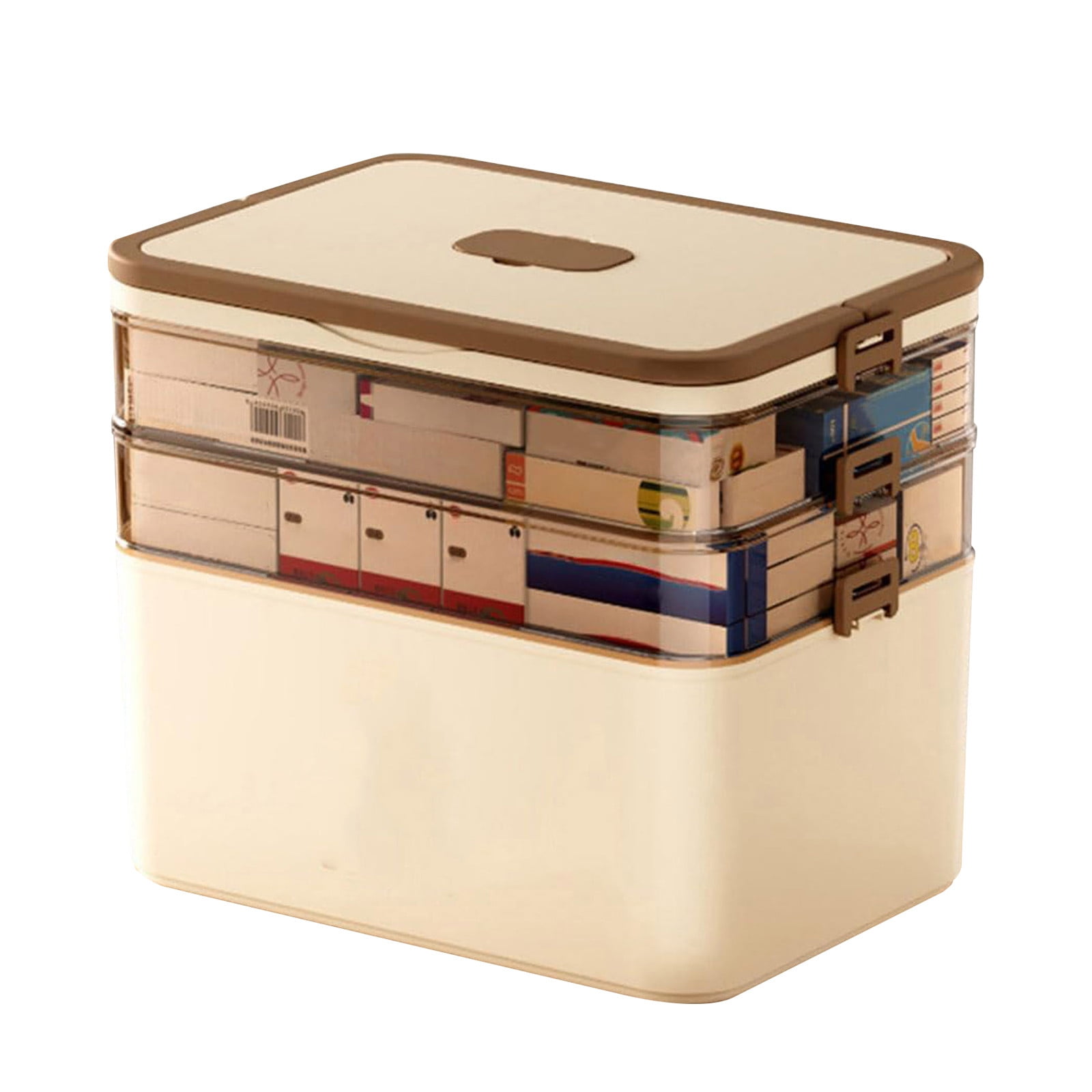 3 Tier Storage Empty Family Emergencies Kit Container Portable Storage ...