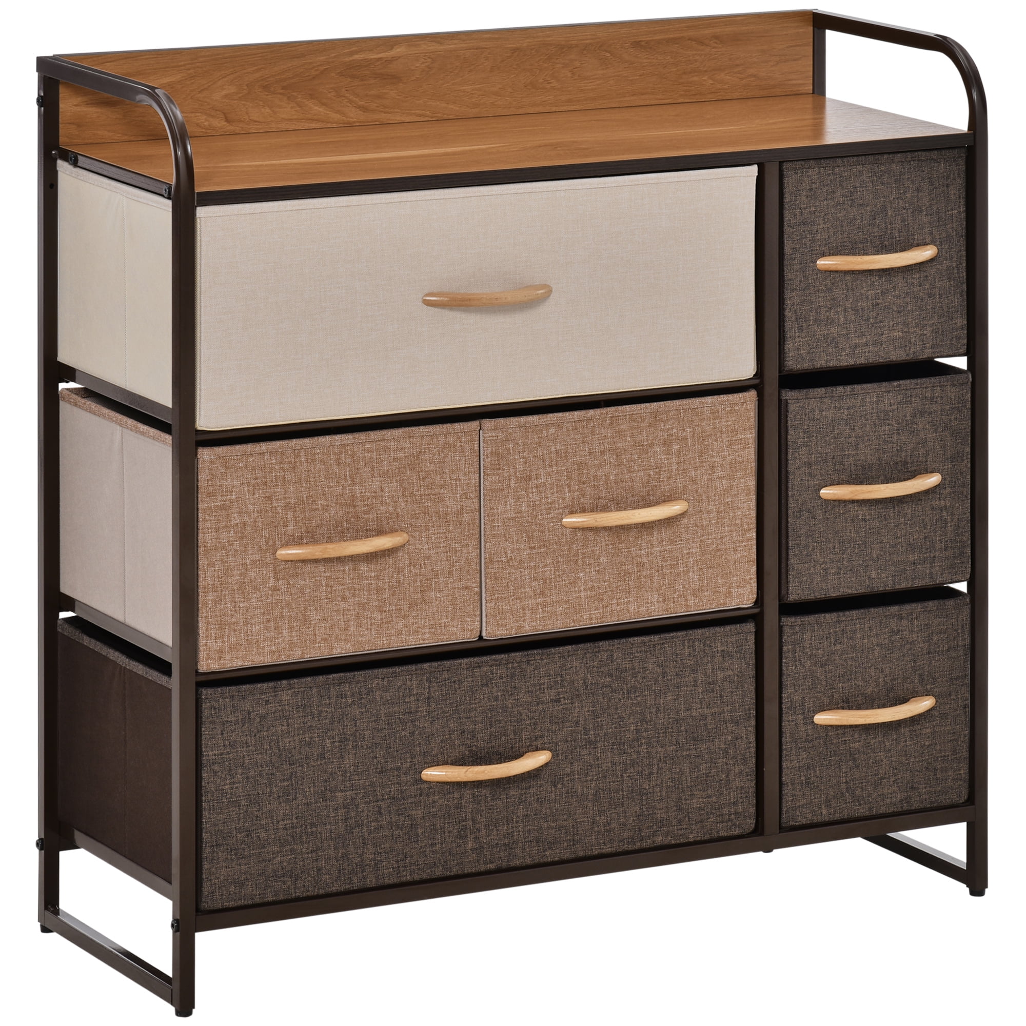 3-Tier Storage Organizer for Bedroom Entryway, 7-Drawer Dresser with ...