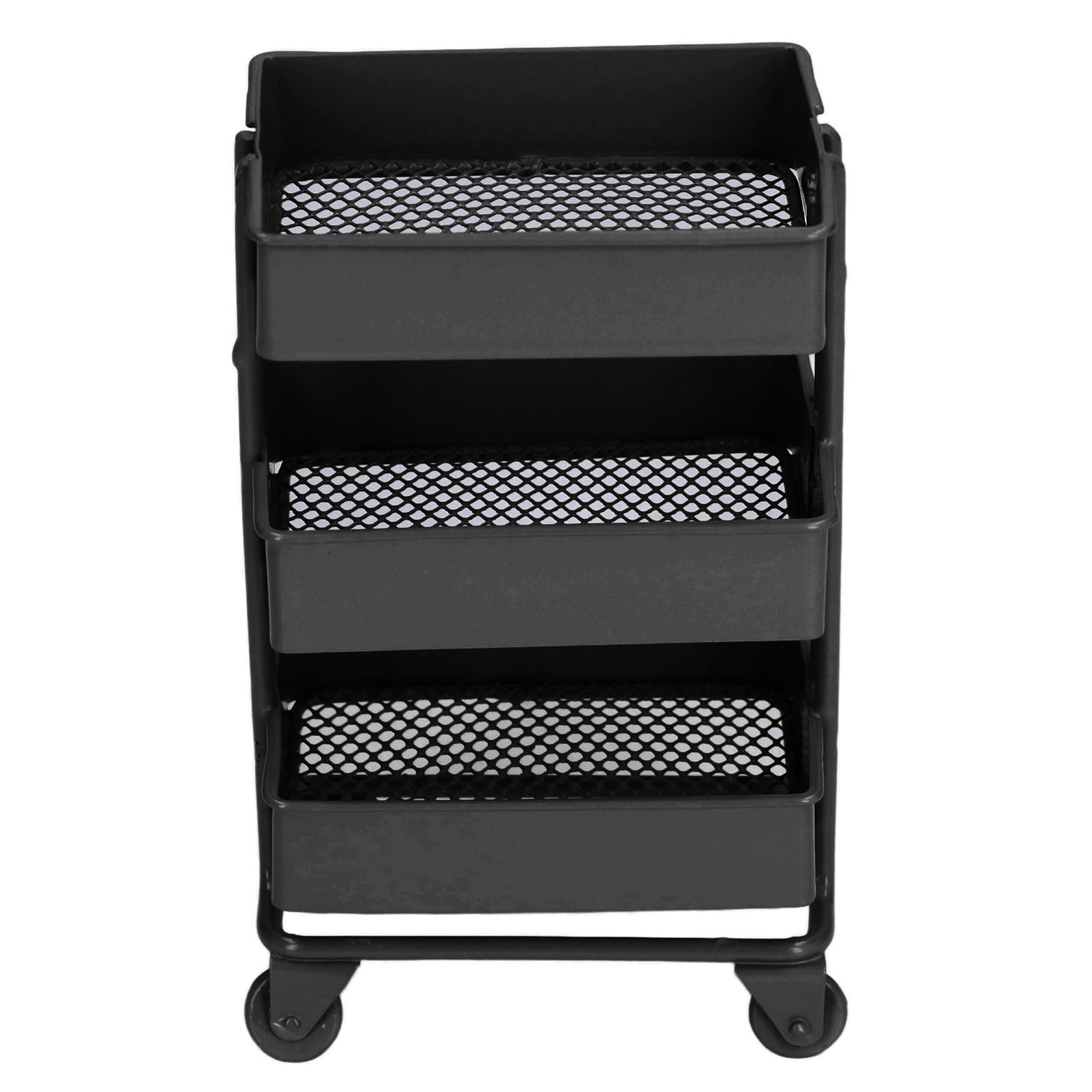 3 Tier Storage Rack Simulation Movable 1:12 Trolley Rack with ...