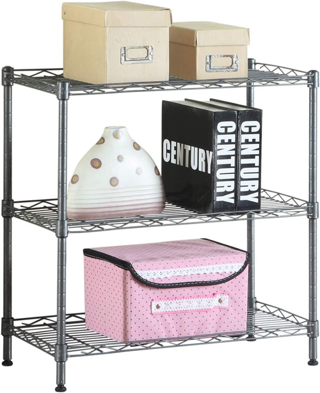 3 Tier Storage Racks and Shelving -Heavy Steel Material Pantry Shelves ...