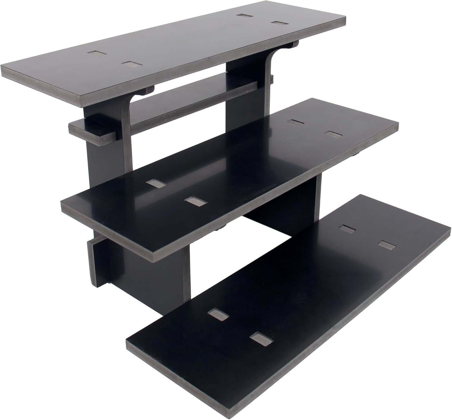 3-Tier Straight Retail Table Display Stand, Portable Display Rack ...
