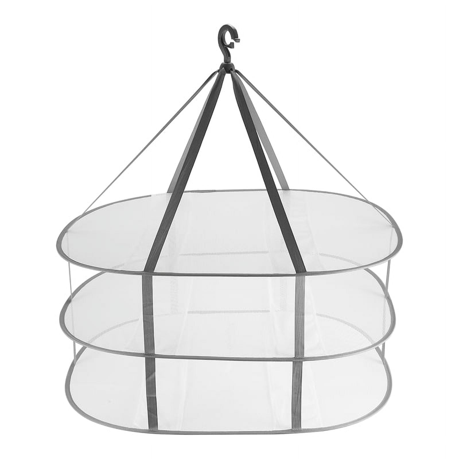 3-Tier Sweater Drying Rack Hanging Clothes Dryer Foldable Clothing ...