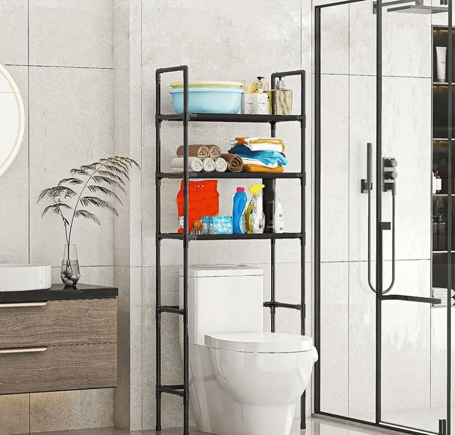 3-Tier Toilet Storage Rack for Bathroom Space - Walmart.com