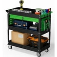 3-Tier Tool Cart,Rolling Tool Cart with Wheels and Drawer,Utility Cart ...