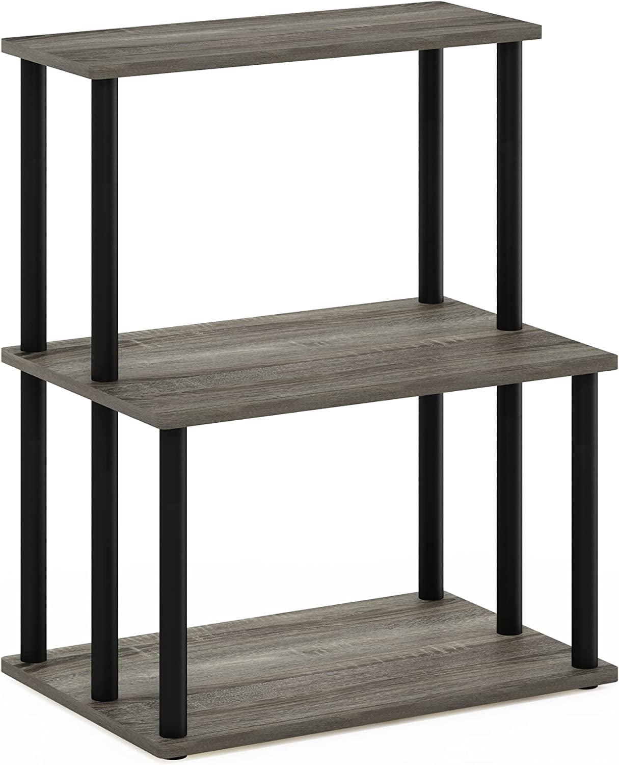 3-Tier Toolless Kitchen Storage Shelf, French Oak Grey/Black - Walmart.com