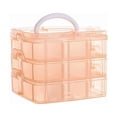 3-Tier Transparent Plastic Storage Container Box Stackable Organizer ...