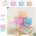 Collapsible Storage Boxes Large Stackable Storage Boxes – 3-Pack 50L Foldable Clear Bins With ...