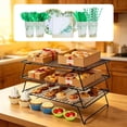 3-Tier Upgraded Collapsible Cooling Rack Disposable Dinner Tableware ...