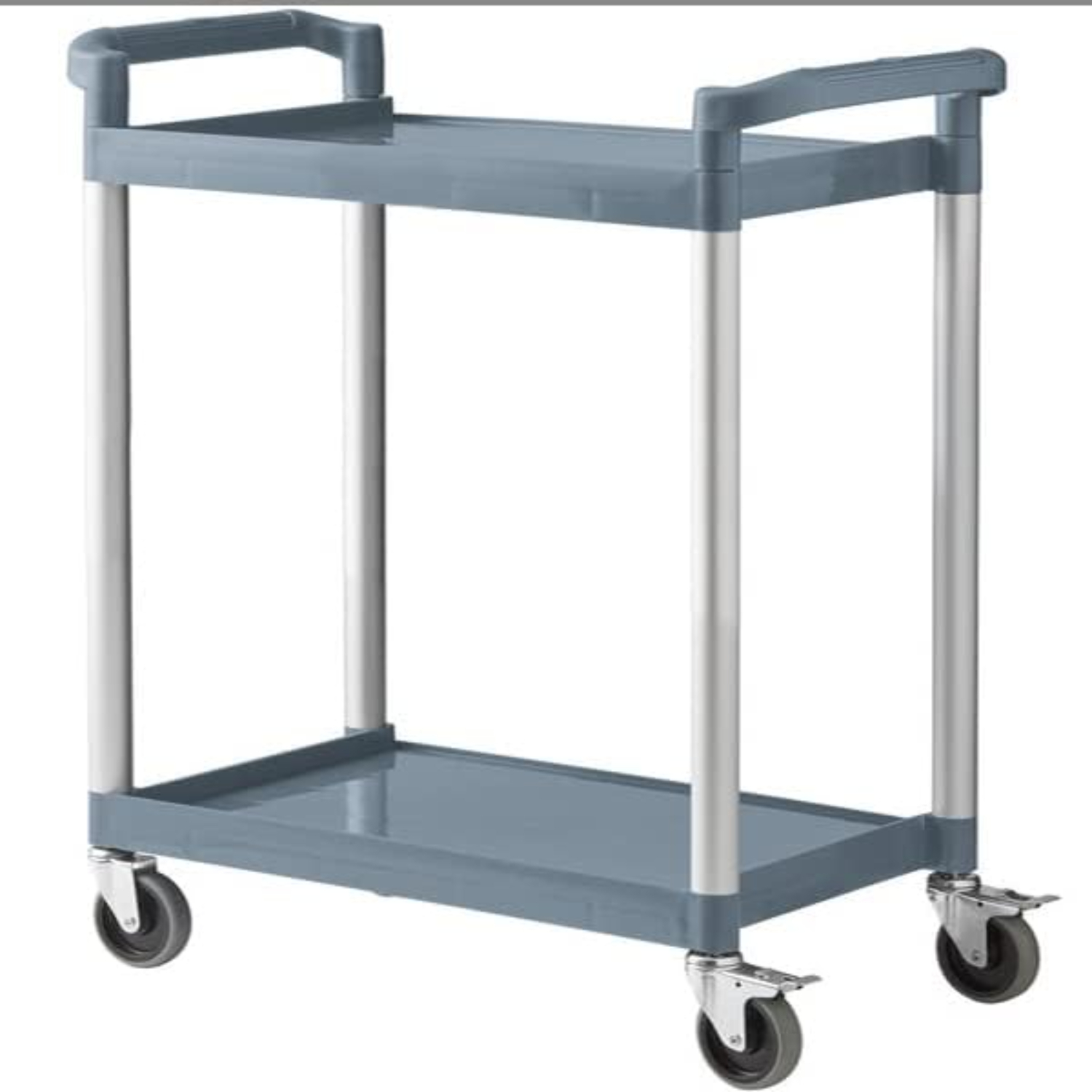 3-Tier Utility Cart | Bussing Service Plastic Cart with Wheels (16'' D ...