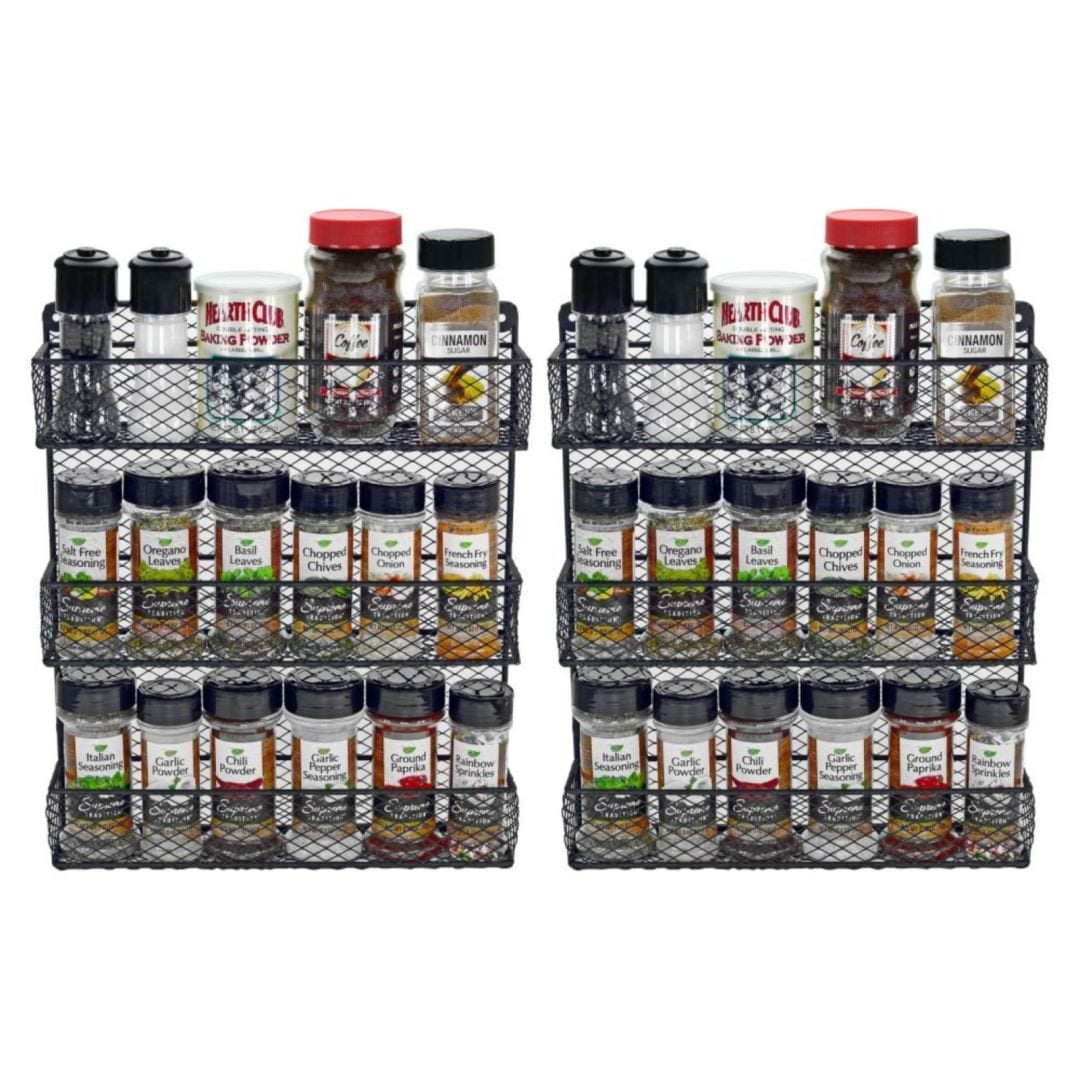 3 Tier Wall Spice Rack, Set Of 2 - Walmart.com