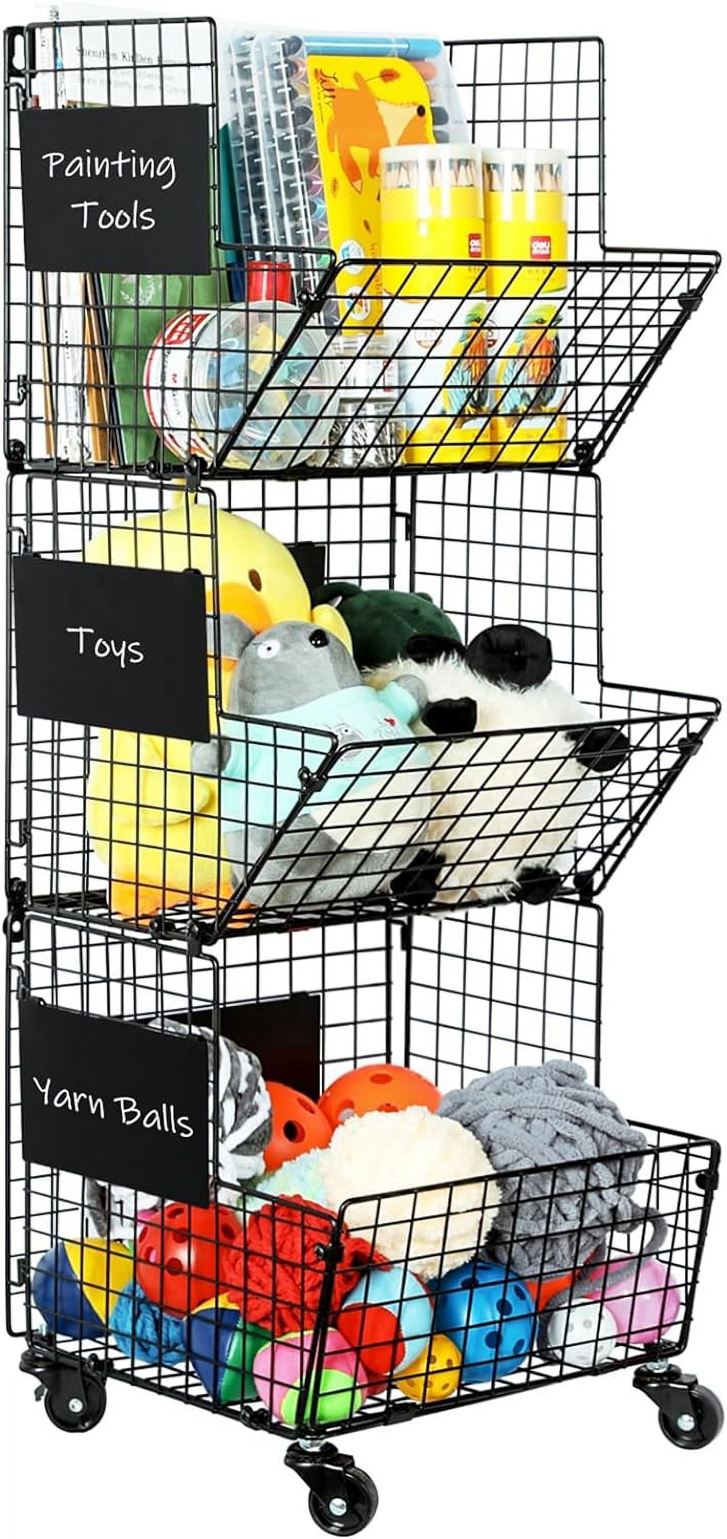 Cherishgard Storage Basket, Laundry Basket 3 Pieces, Woven Baskets for ...