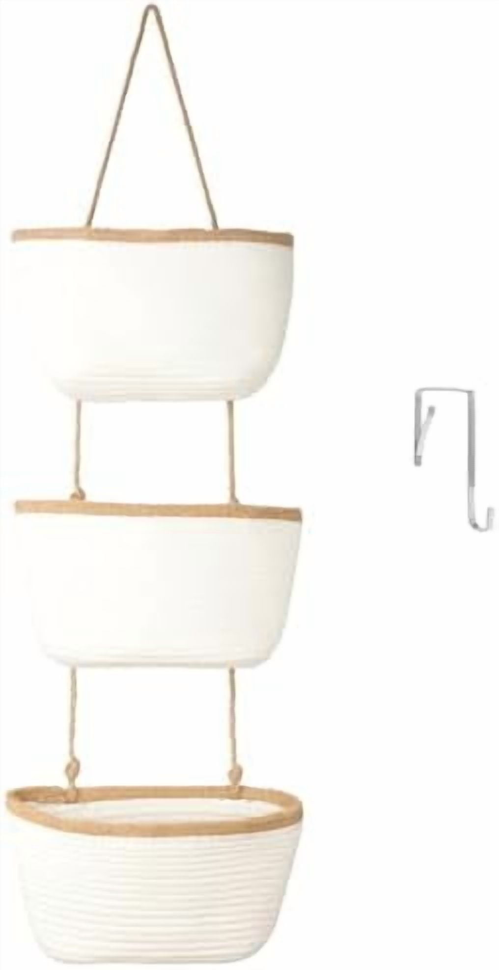 3-Tier Wall hanging Storage Bags, Over the Door Organizer, Decorative ...