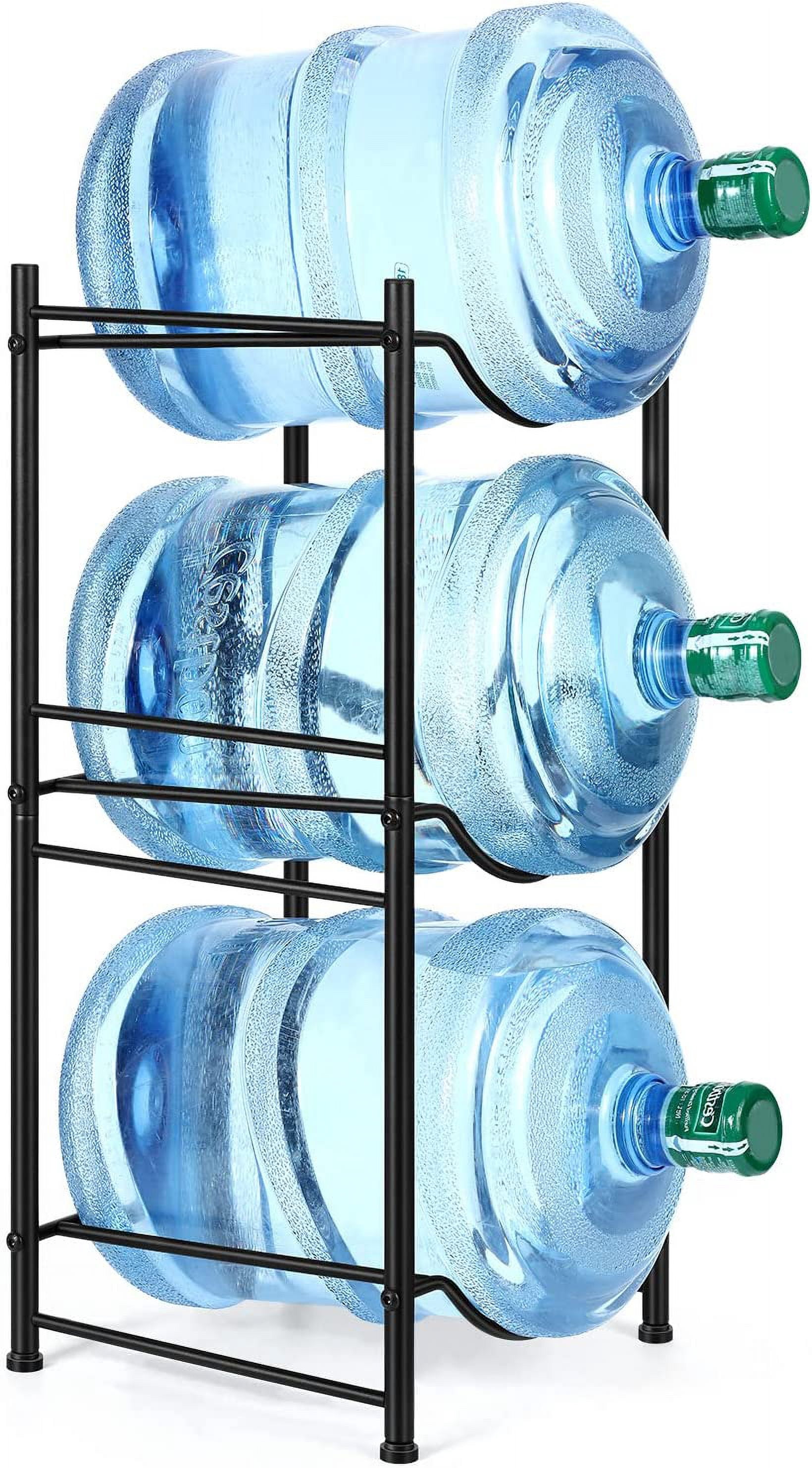 3-Tier Water Jug Rack, 5 Gallon Detachable Water Bottle Holder ...