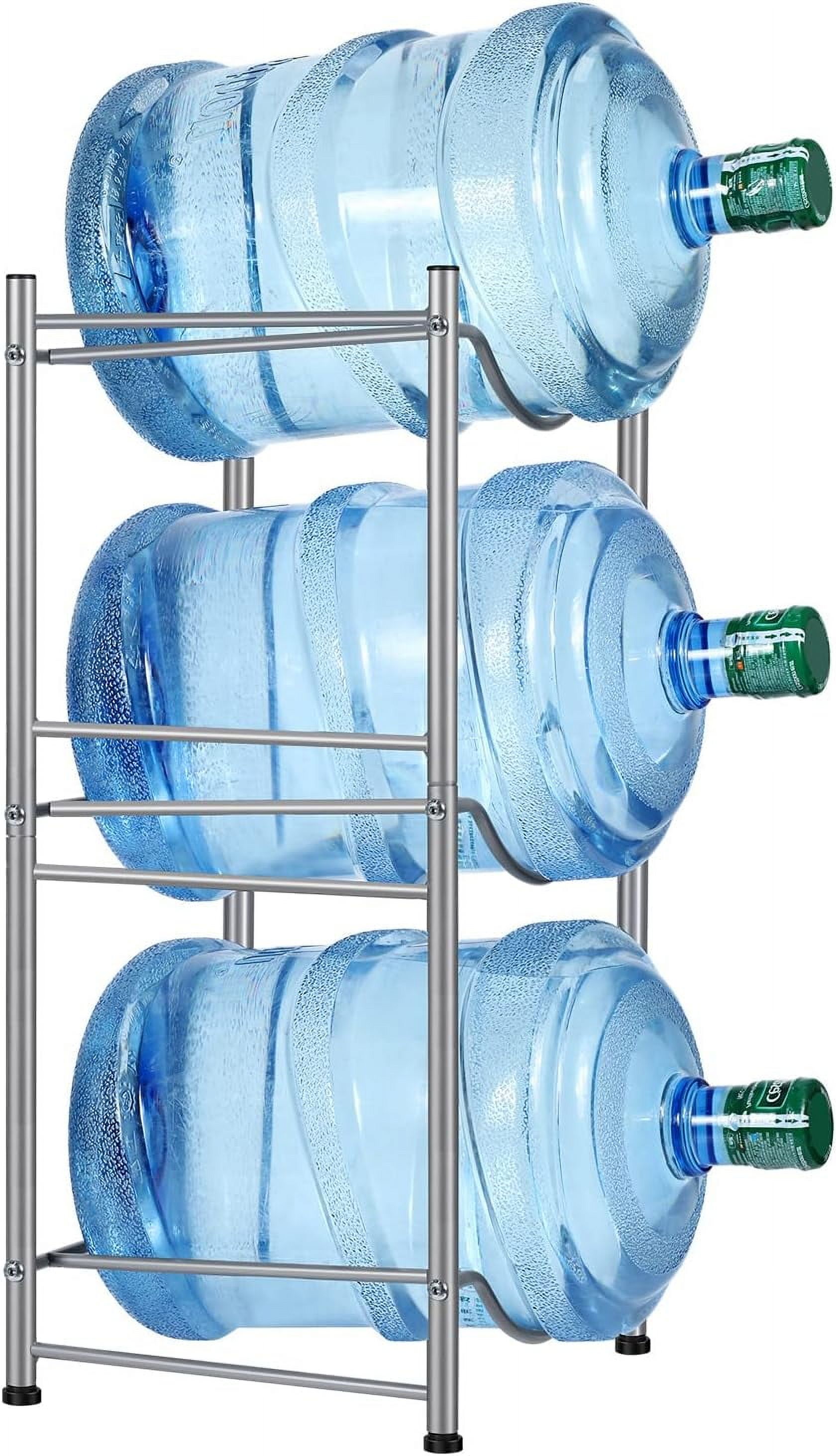 3-Tier Water Jug Rack, 5 Gallon Detachable Water Bottle Holder ...