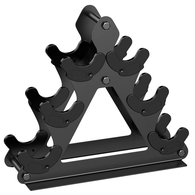 3 Tier Compact Dumbbell Rack Stand - Small Weight Holder for Dumbbells ...