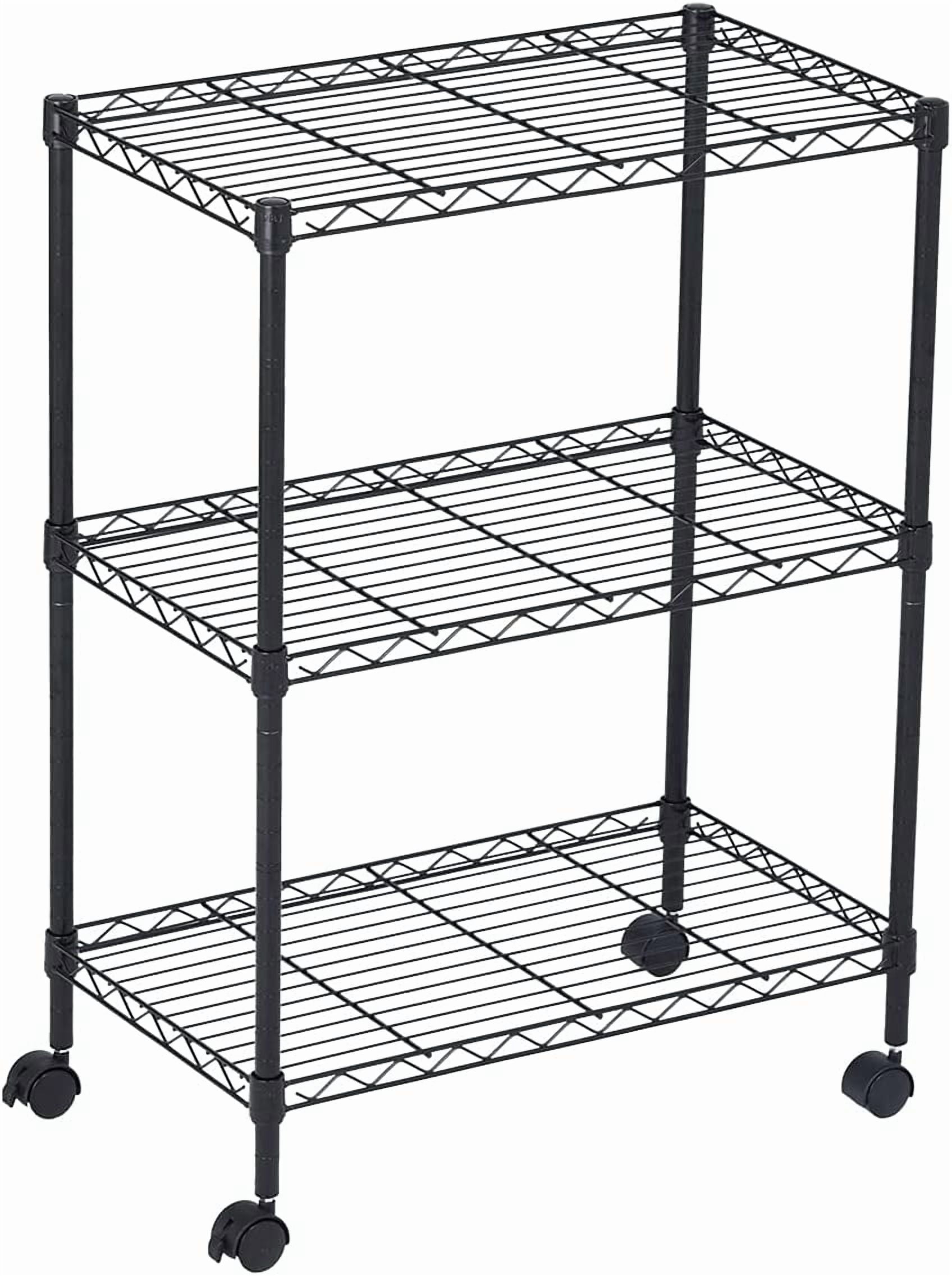 3 Tier Wire Shelving Unit Storage Rack, Metal Heavy Duty Utility ...