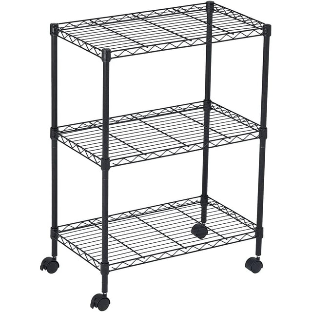 3 Tier Wire Shelving Unit Storage Rack, Metal Heavy Duty Utility ...