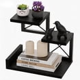 3-Tier Wood Desk Shelf Organizer Riser, 12.6 Inch Compact Desktop Hutch ...
