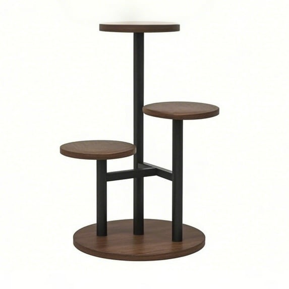 3 Tier Wood Plant Stand indoor Tall Plant Shelf outdoor for Multiple ...