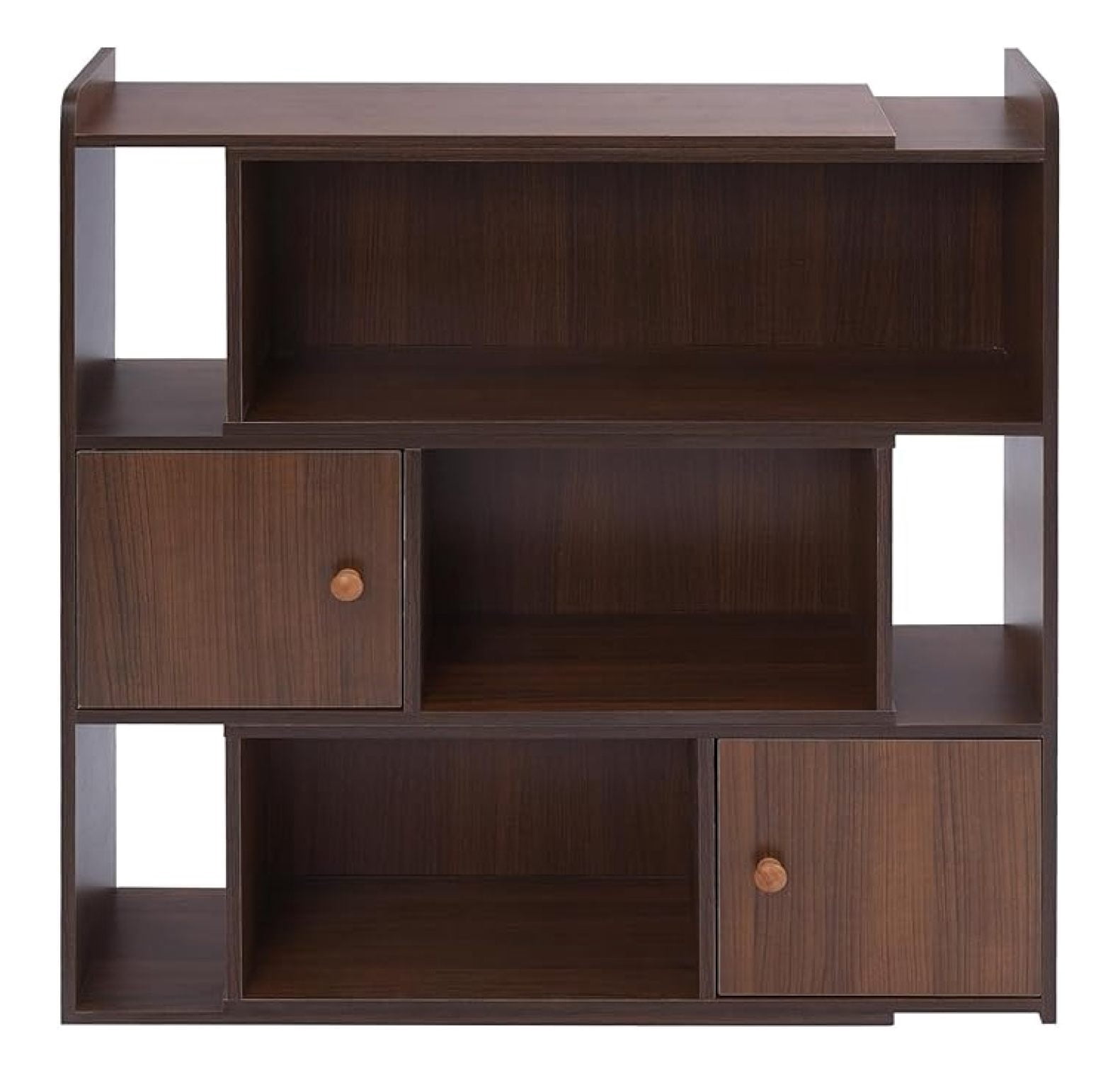 3-Tier Wooden Stretchable Bookshelf, Expandable 24 to 43 inch Wide ...