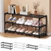 decorUhome, Bamboo Shoe Rack, 3-Tier Organizer, Entryway or Closet ...