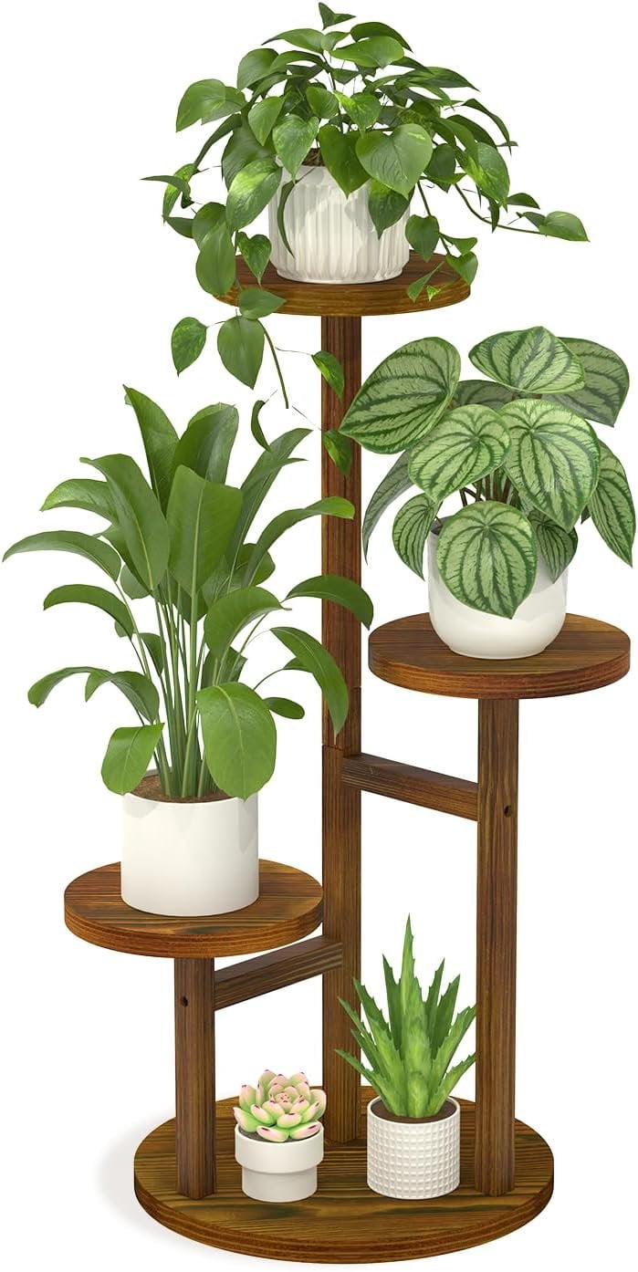 3 Tiered Stand Indoor Corner, Flower Holder Rack Tall for Multiple ...