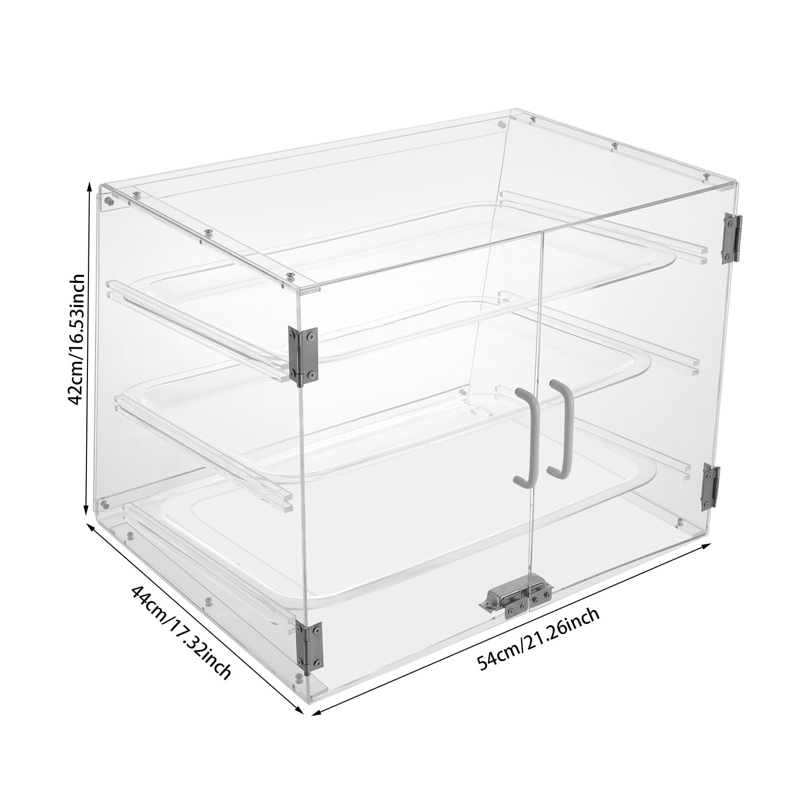 3 Tiers Clear Pastry Display Canbinet&Commercial Bakery Acrylic Display ...