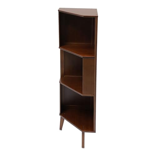 3 Tiers Corner Shelf, 45 Inch Bamboo Corner Shelf Stand with Adjustable ...