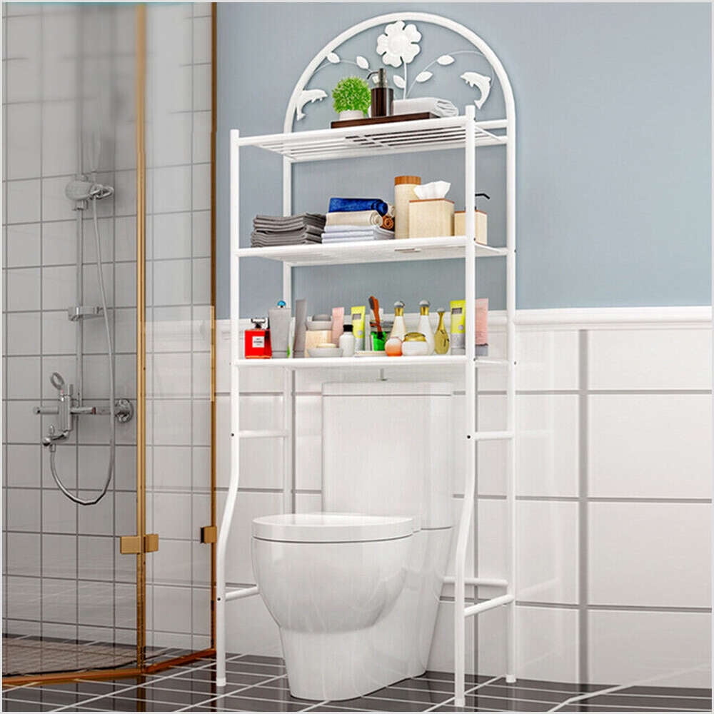 3 Tiers Over The Toilet Storage Rack Bathroom Organizer Stand Saving ...