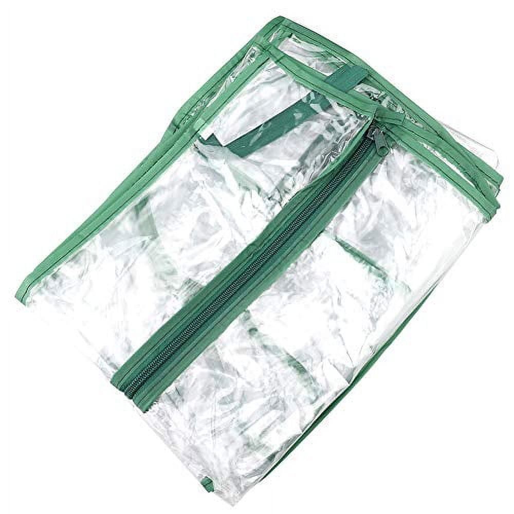 3-Tiers PVC Greenhouse Cover, Roll-Up Zipped Panel, Clear PVC, Ideal ...