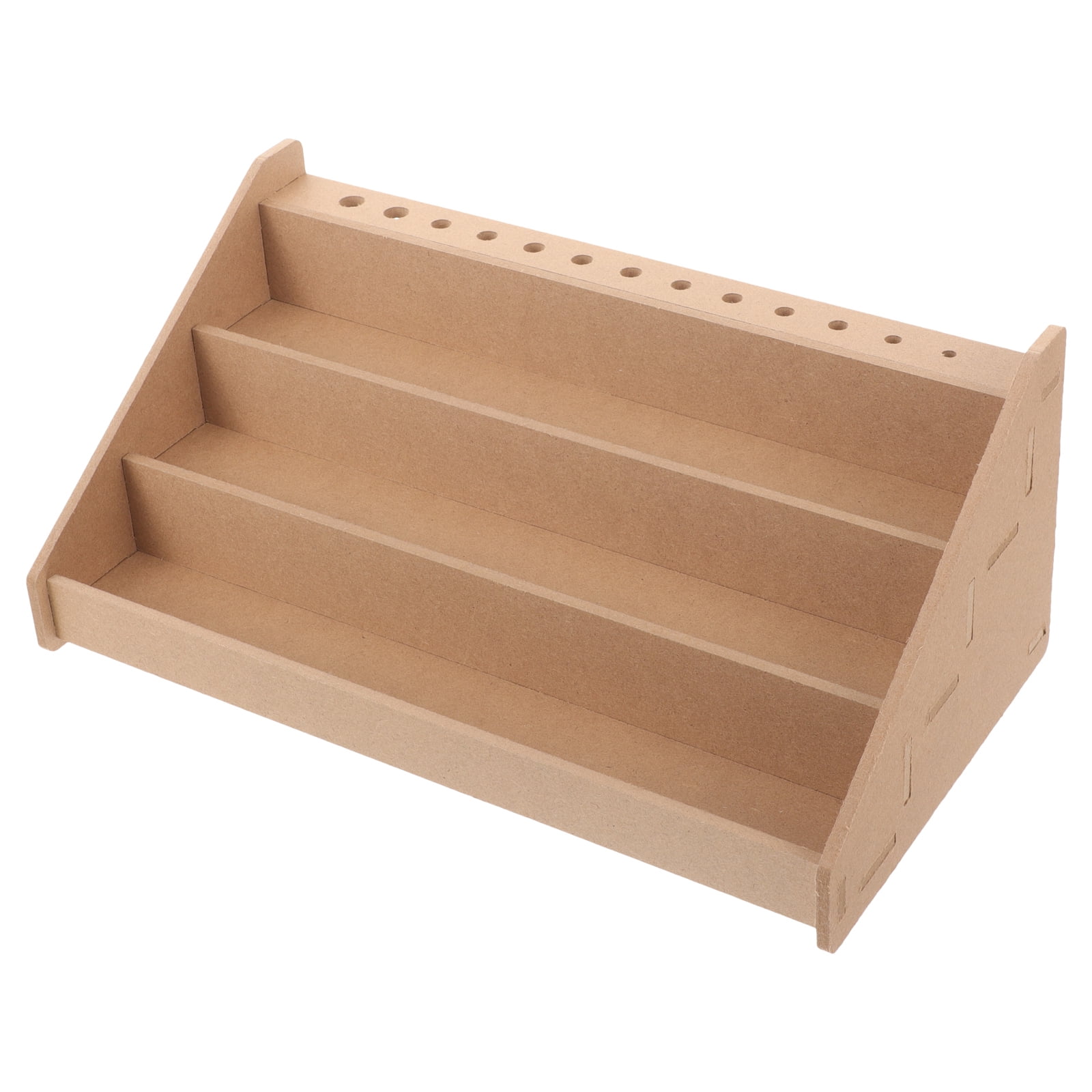 Craft Paint Shelf Pigment Stand Wood Beige 1Pcs - Walmart.com