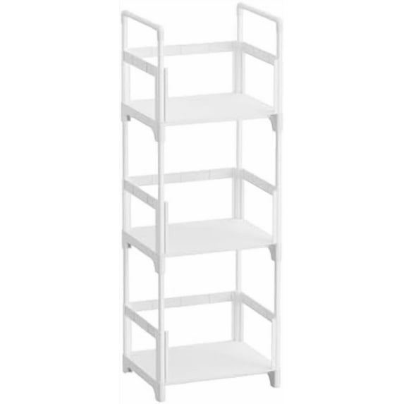 3 Tiers Small Bookshelf Rack Storage Organizer Easy Assemble, Sturdy ...