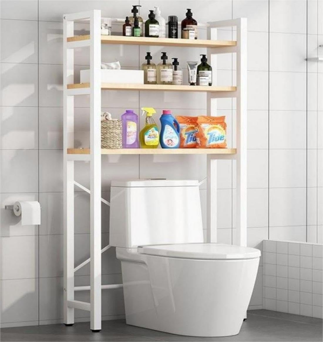 3 Tiers Over The Washer and Dryer Storage Shelf, Bathroom Storage Shelf ...